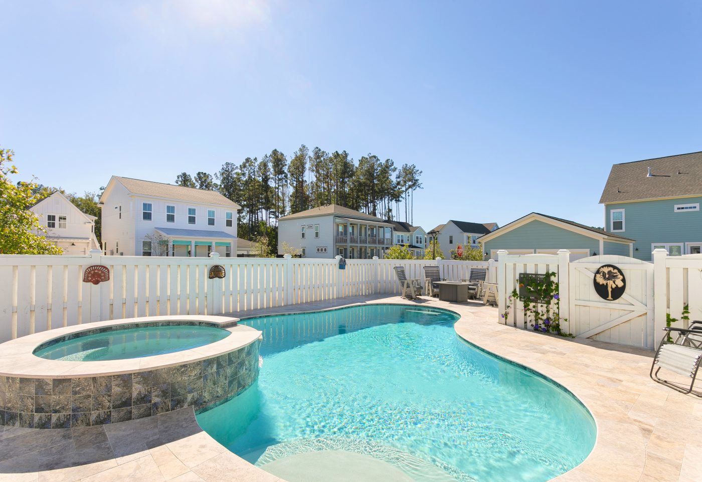 An Outdoor Oasis by Clear Blue Pools - Charleston Home + Design ...