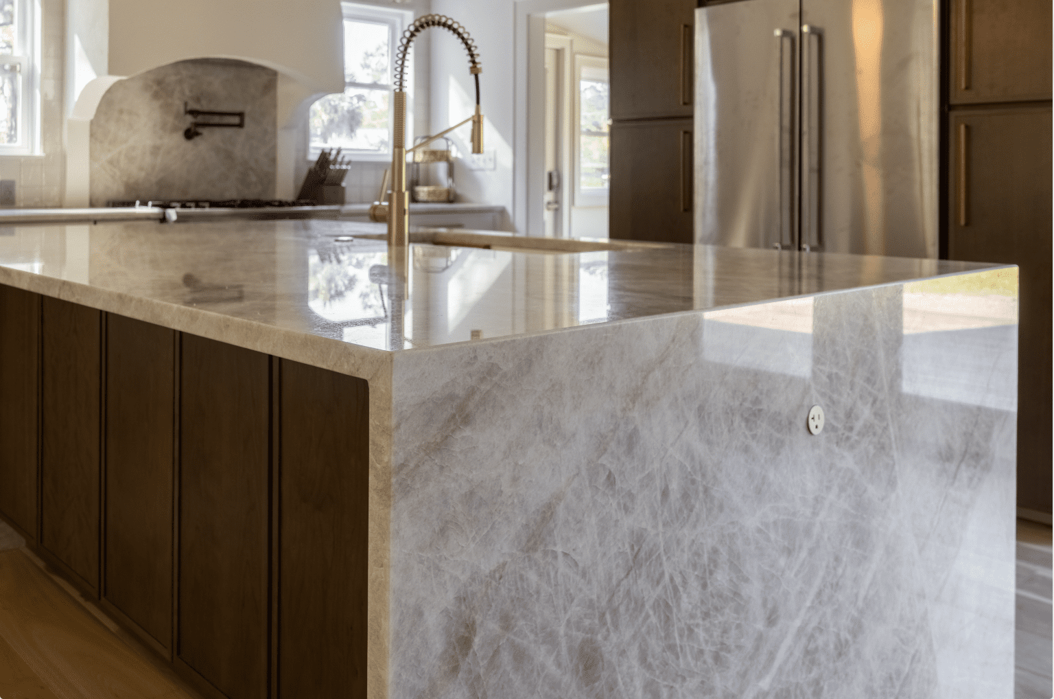 Enduring Luxury: Taj Mahal Quartzite from Charleston Cosmos Granite ...